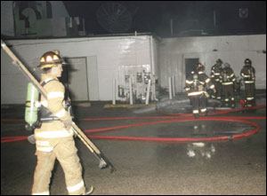 Pulling Ceiling During Fire Attack | Firehouse