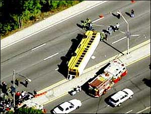 School Bus Flips Over on Major Deegan Expressway in New York | Firehouse