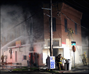 Fire crews aggressively attacked the structure. However, they quickly ...