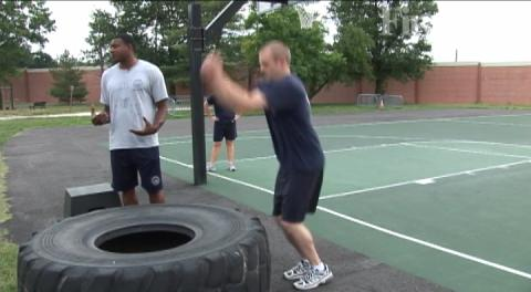 Box-jump and Step-up - Health and Safety Week Exercises | Firehouse