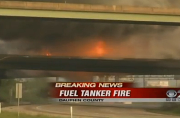 Fuel Tanker Burns on Interstate in Pennsylvania | Firehouse