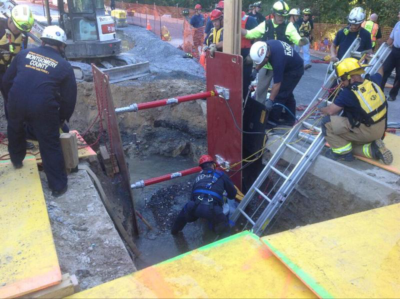 Man Rescued from Trench in Fairfax County, Va. After Eight Hours ...