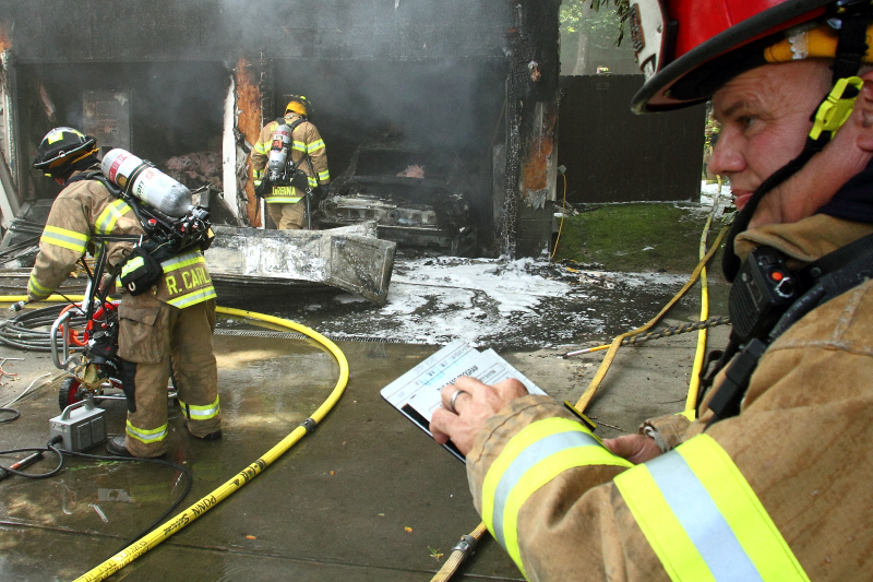 Raleigh Firefighters Find Garage Engulfed in Flames | Firehouse