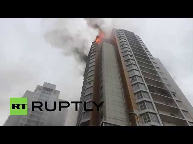 Flames Engulf High-rise in Russia | Firehouse
