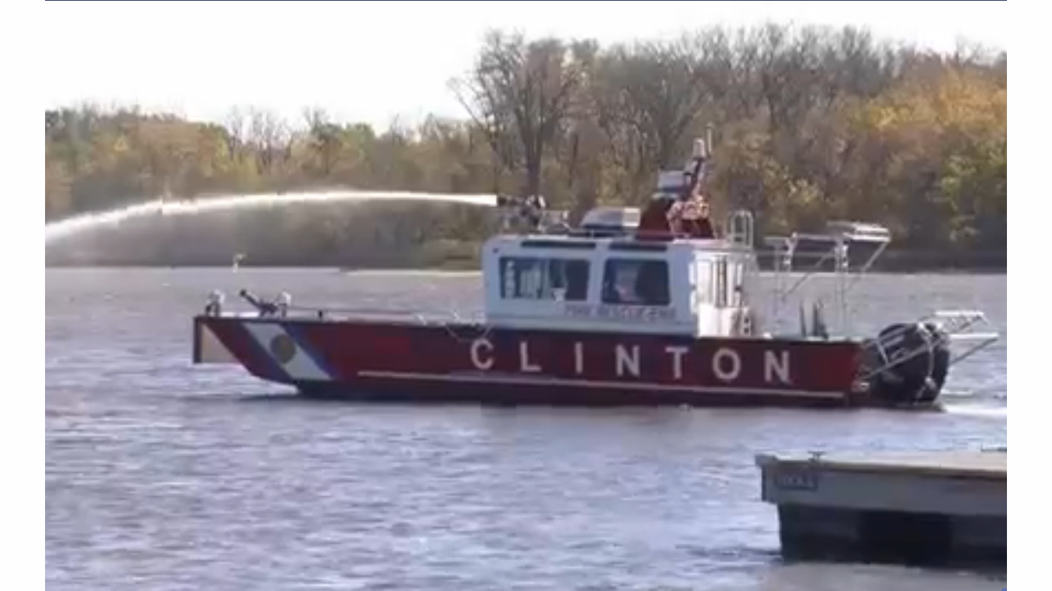 Clinton Iowa Fire Department Get's New Fire Boat | Firehouse