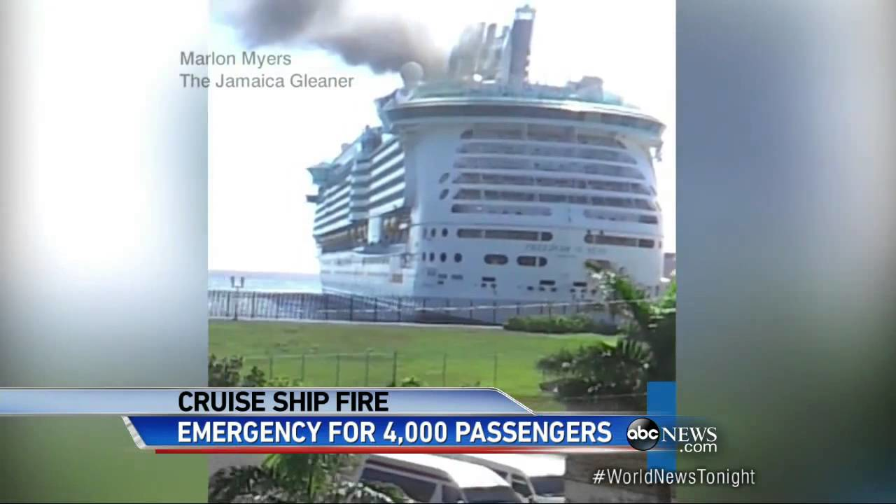Fire Video - Royal Caribbean Cruise Ship Worker Burned in Engine Room ...