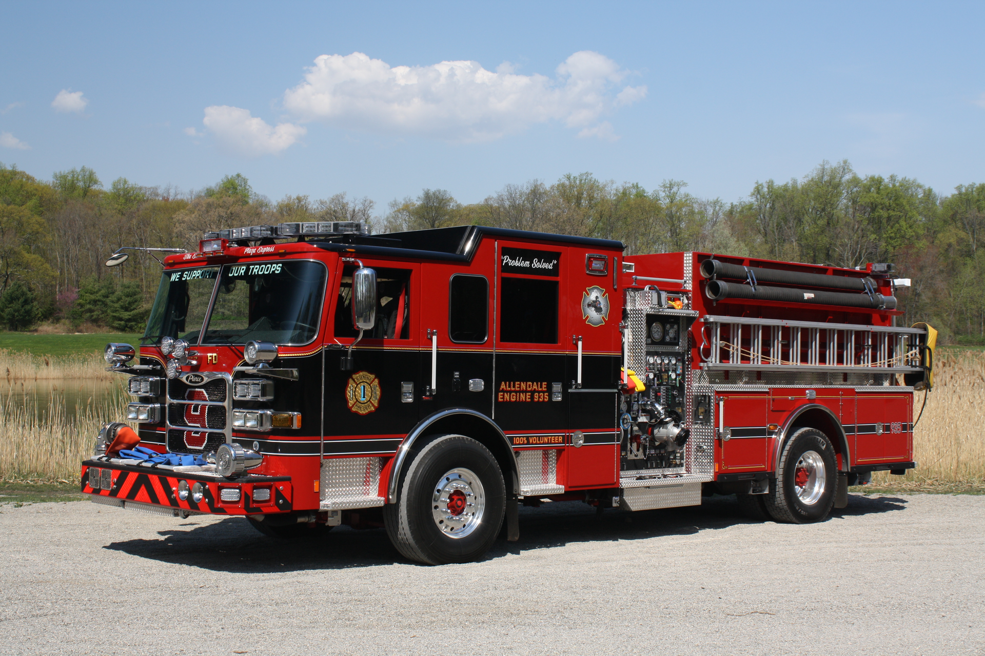 Allendale, N.J. Firefighters Wetdown Engine 935 a New Pierce | Firehouse