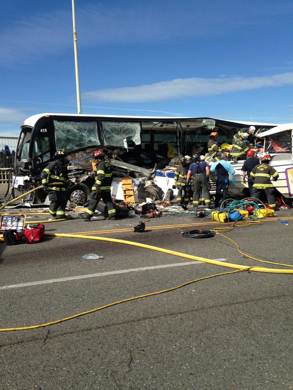 Two Dead as Buses Collide on Seattle Bridge | Firehouse