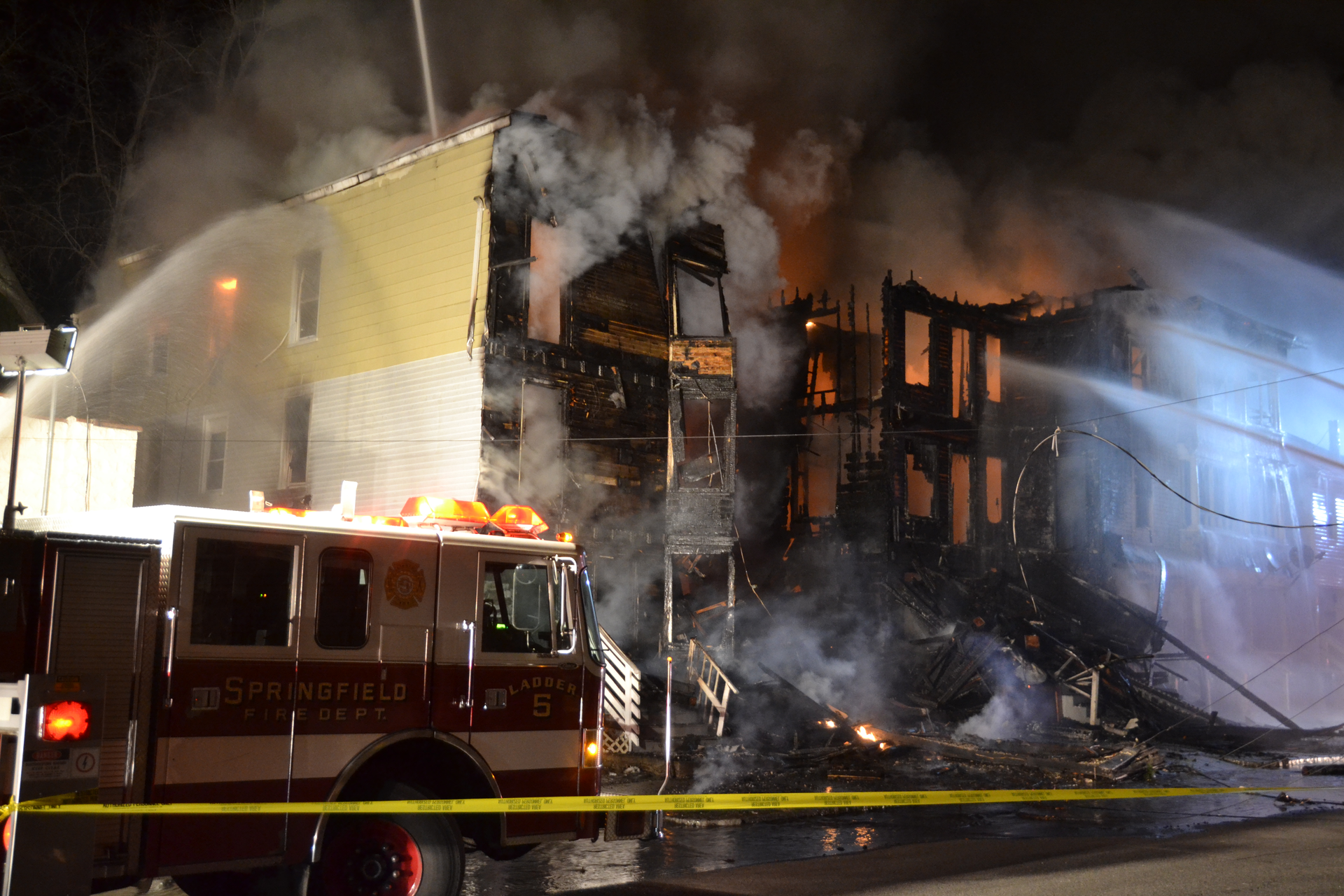 Fireground Photos - Springfield, Mass. Firefighters Battle Two-alarm ...