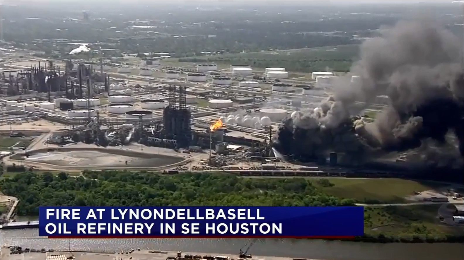 Fire Hits Houston Oil Refinery, Residents Told to Shelter in Place ...