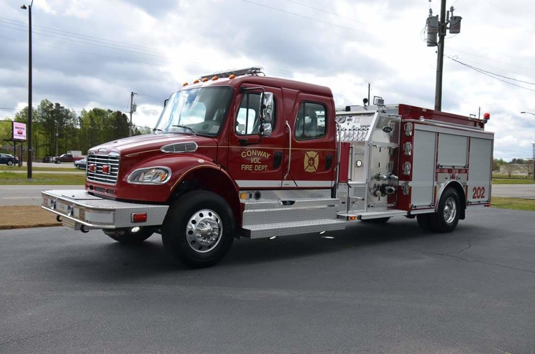 Conway, NC, Fire Department Gets Truck 202, Built by E-ONE on the Road ...