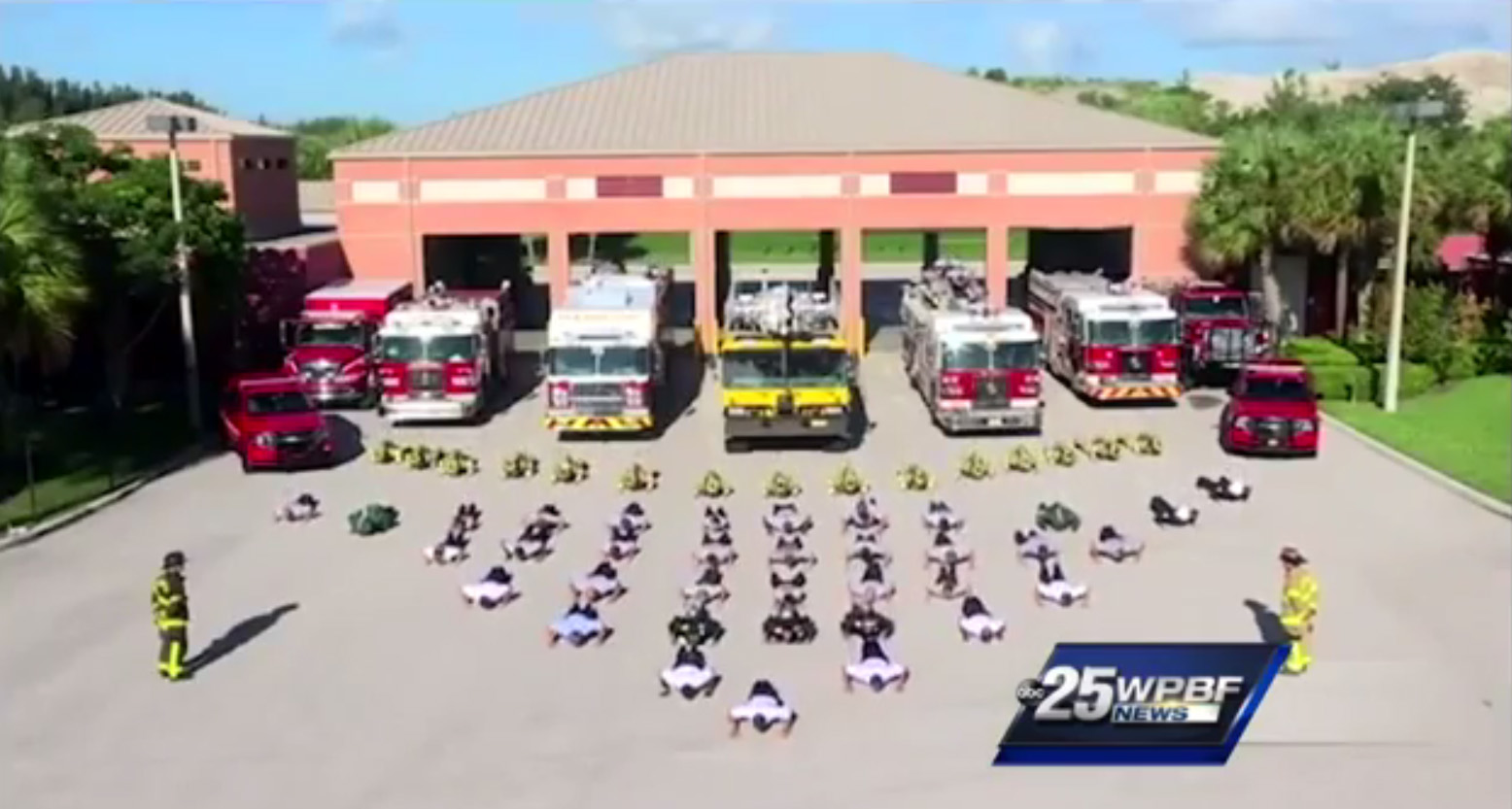 West Palm Beach, FL, Fire Department Takes 22 Push Up Challenge | Firehouse