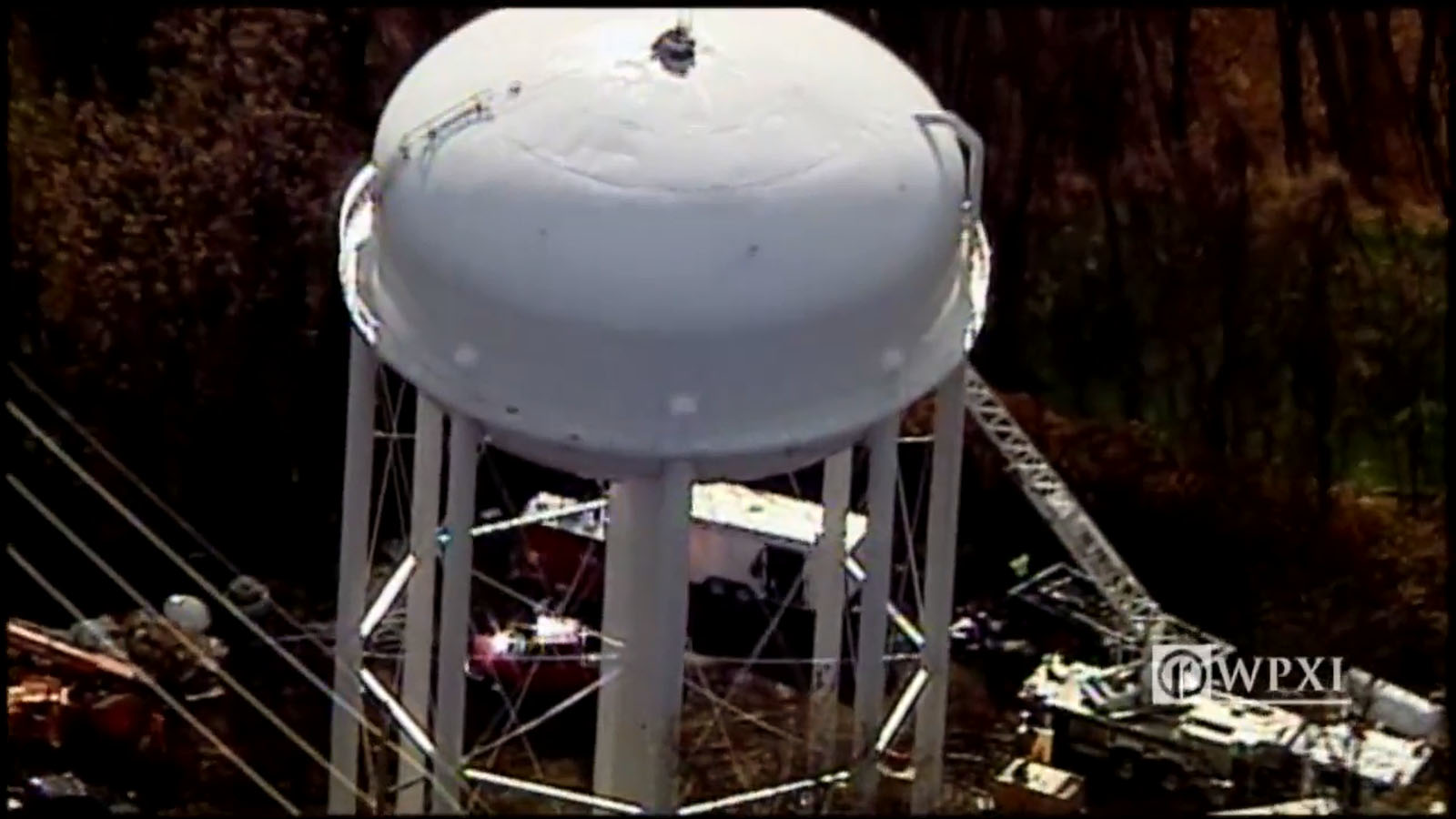 PA Firefighters Work to Rescue Man Stuck in Water Tower | Firehouse