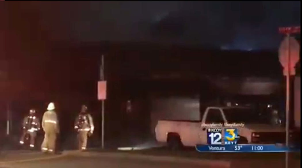 Strip Mall Fire in CA Damages Stores | Firehouse