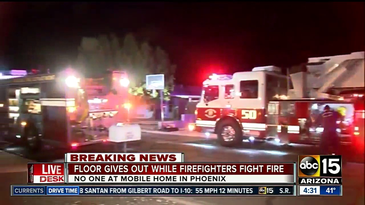 Floor Gives Out During Phoenix, AZ, Fire, Firefighters Hurt | Firehouse