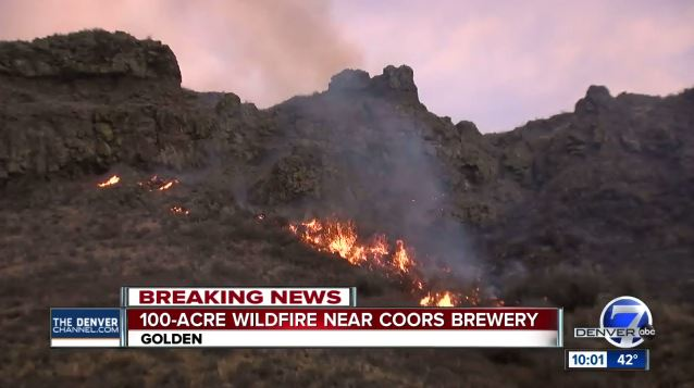 Wildfires Break Out Near Coors Brewery in CO - Firefighter News Video ...