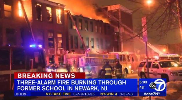 Fire Ravages Former Newark, NJ, School | Firehouse