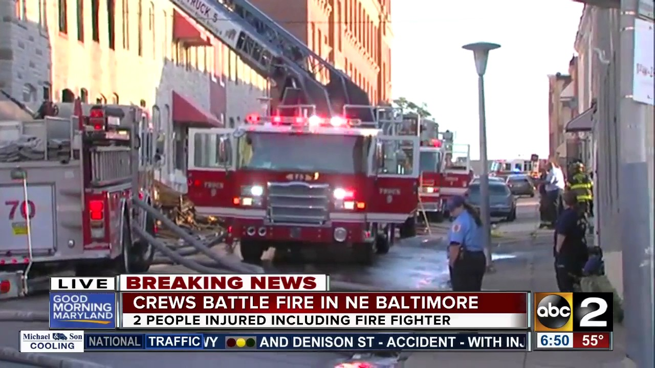 Firefighter And Woman Injured In Baltimore House Fire - Firefighter ...