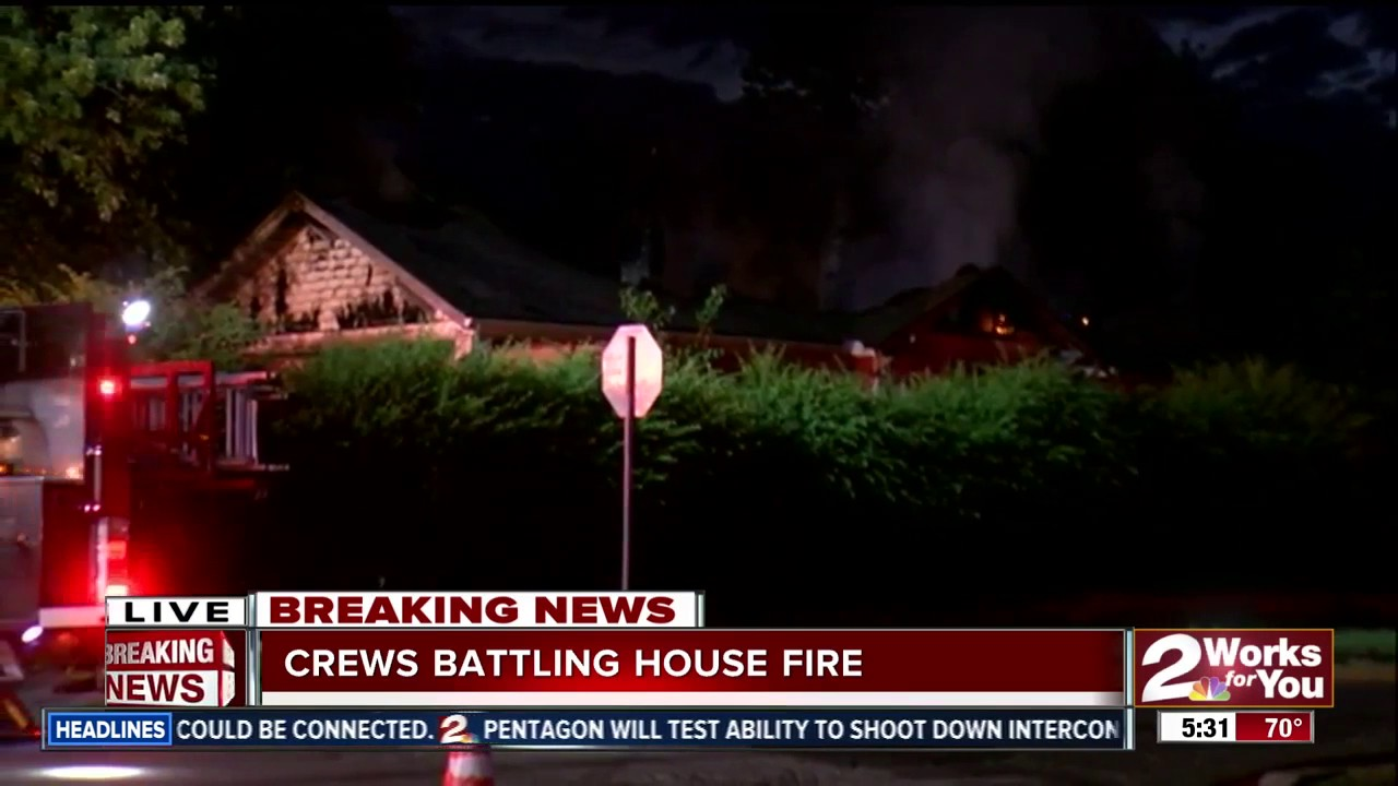 Tulsa OK Firefighters Battled Fire at Vacant Home - Firefighter Video ...