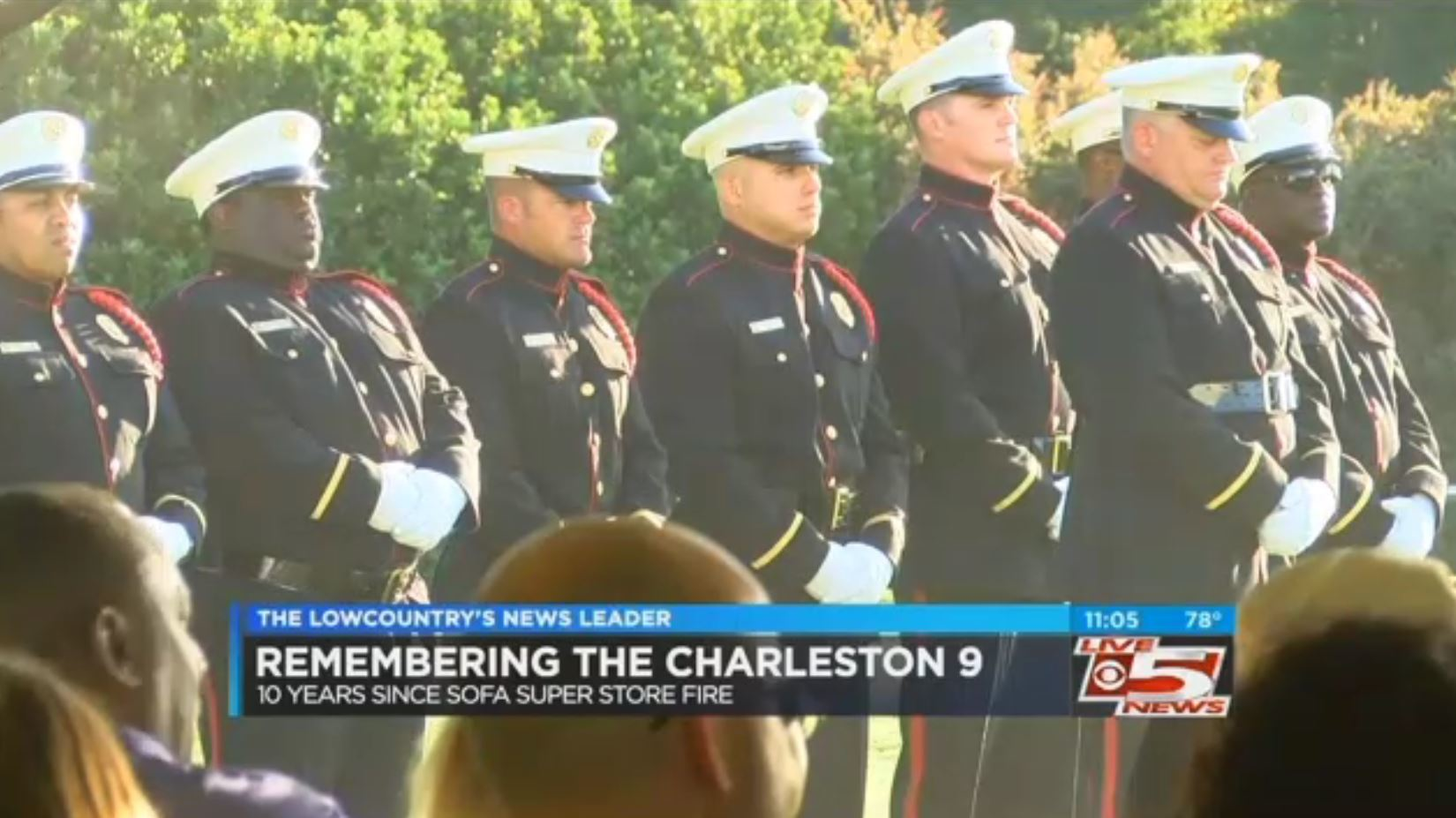 'Charleston 9' SC Firefighters Honored on 10th Anniversary ...