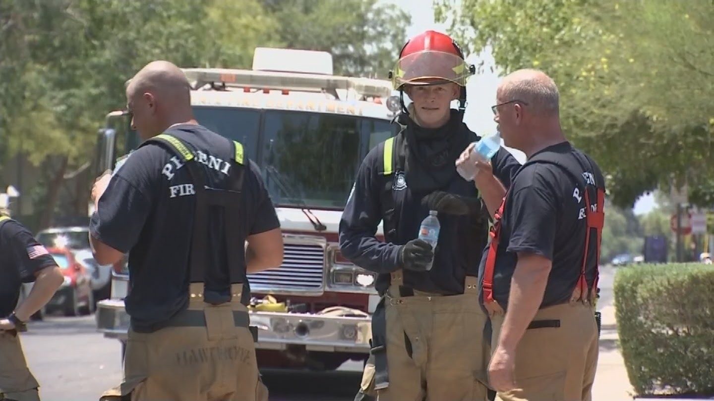 Phoenix AZ Firefighters Prep for Triple-Digit Temperatures ...