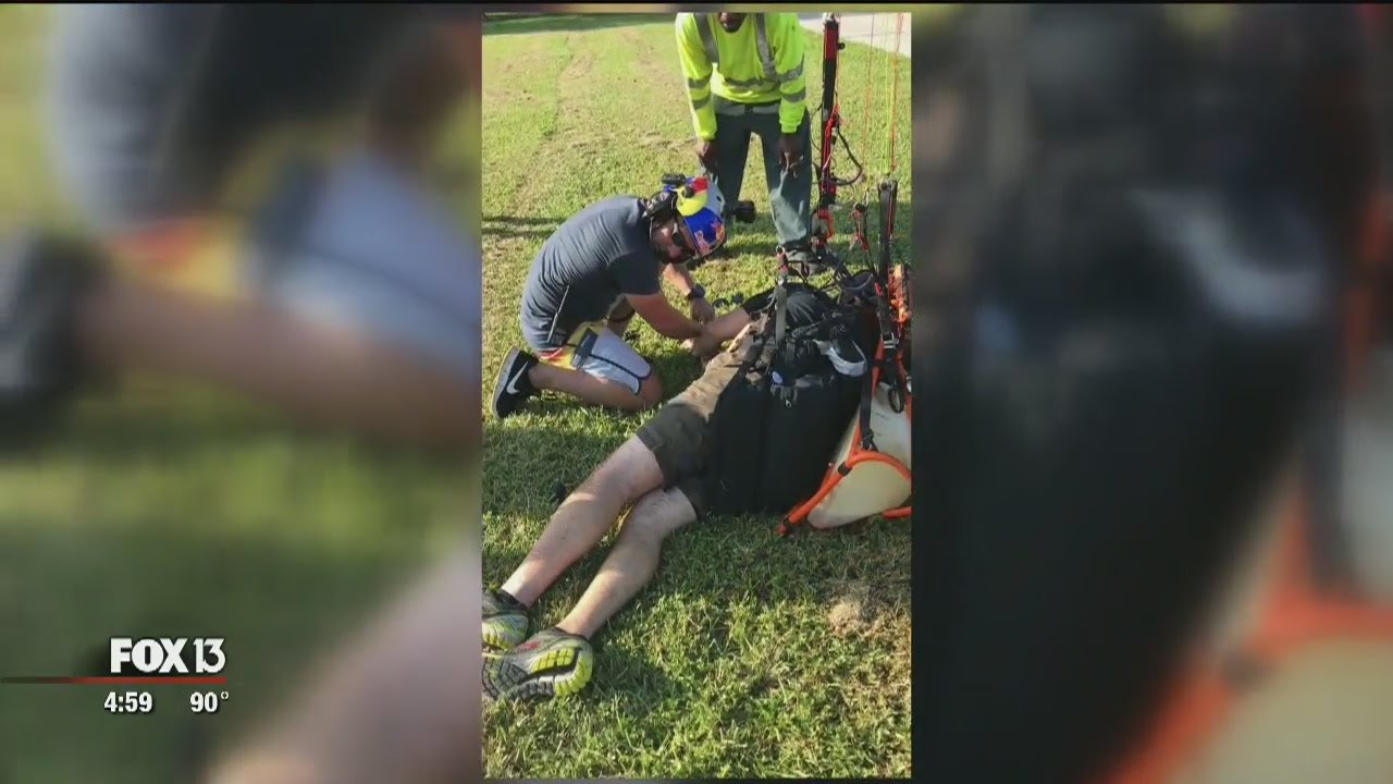 FL Firefighter Electrocuted Burned In St. Petersburg Paragliding Crash ...