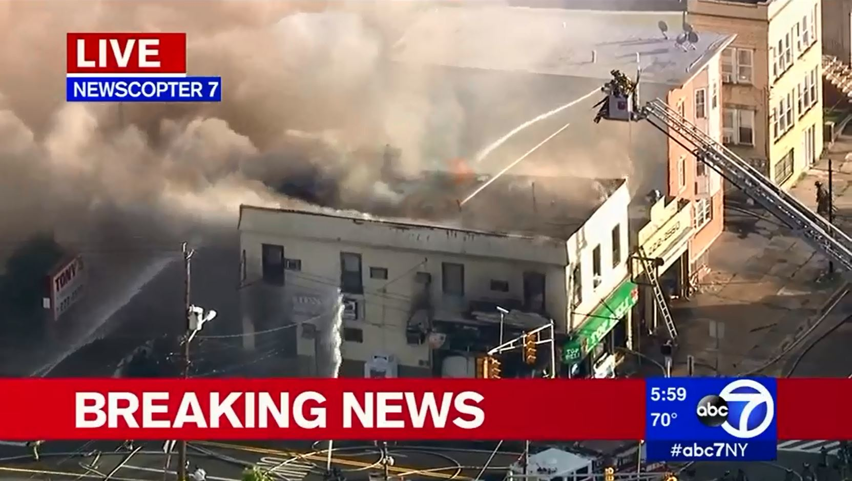 NJ Crews Tackle Massive Fire at Two Buildings | Firehouse