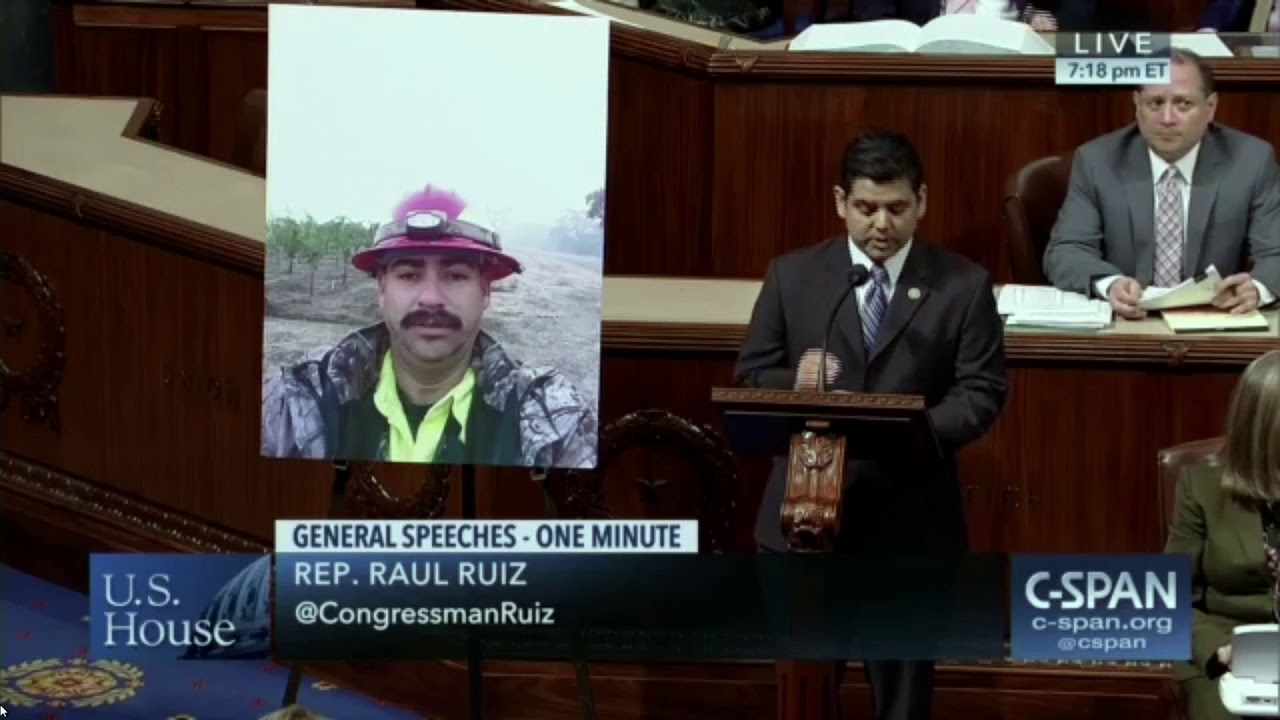 CA Congressman Raul Ruiz Honors Fallen Firefighter LODD - Firefighter ...
