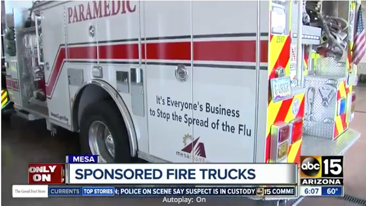Mesa Fire Dept. Makes New Revenue with Apparatus Advertisements ...