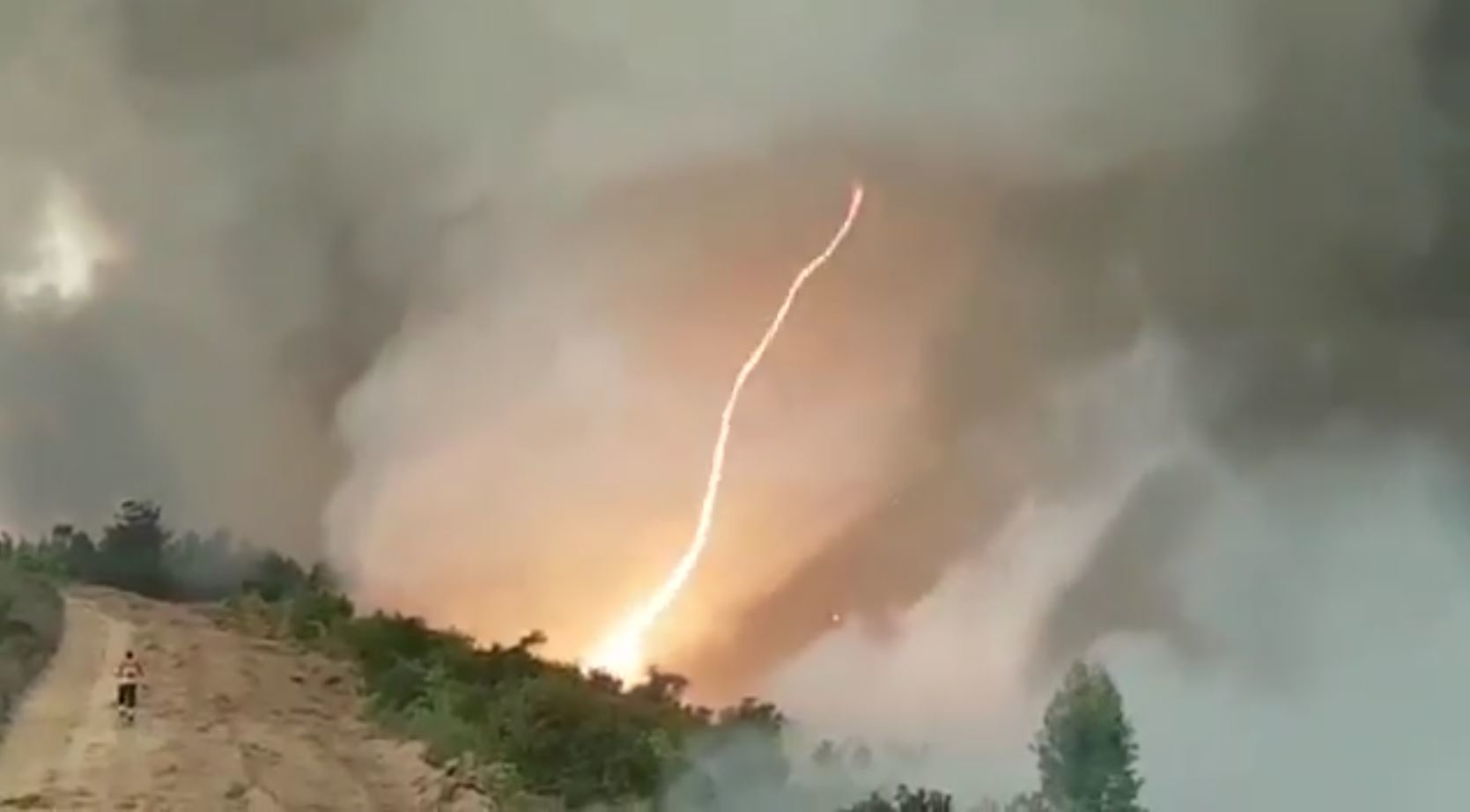 Portugal Wildfires Firefighters Fire Whirl Tornado - Firefighter Video ...