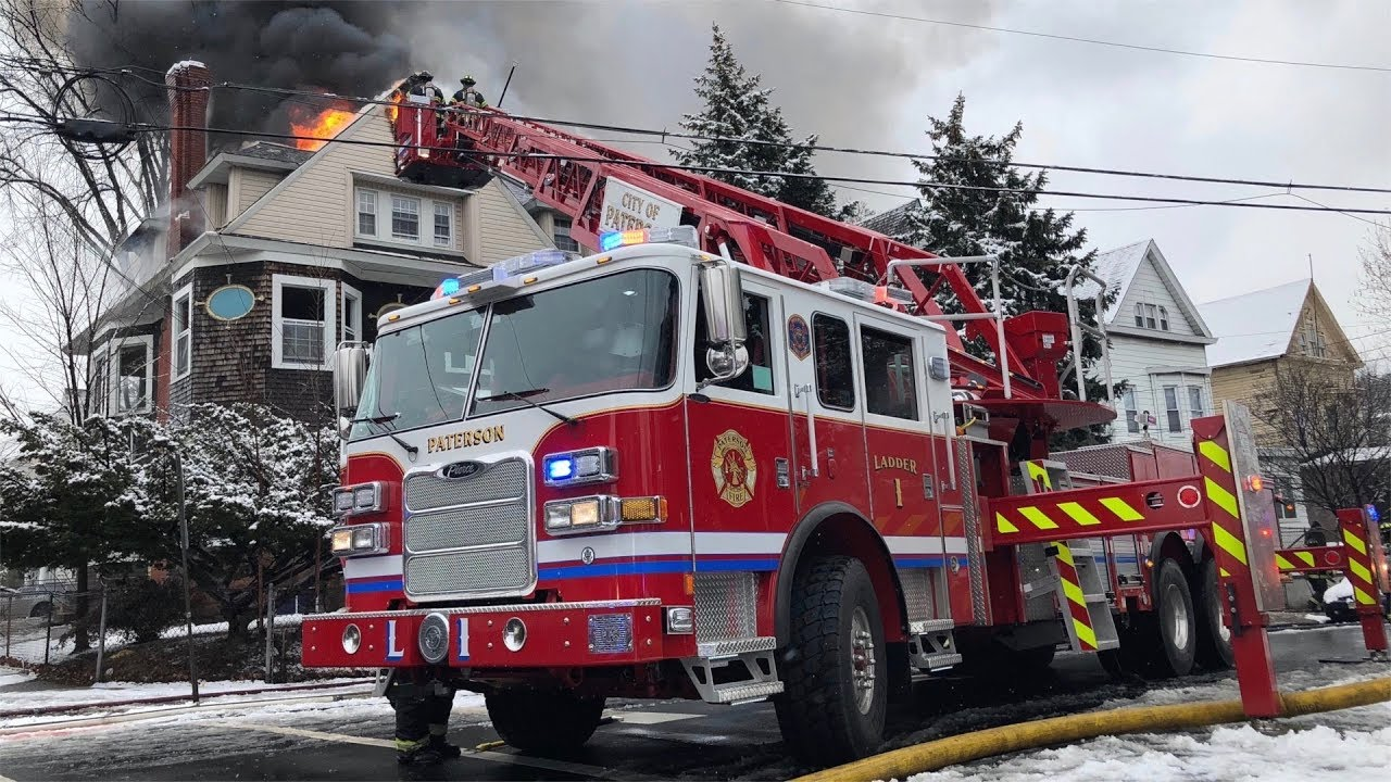 Raw Video Paterson NJ Firefighters Tackling House Fire - Firefighter ...