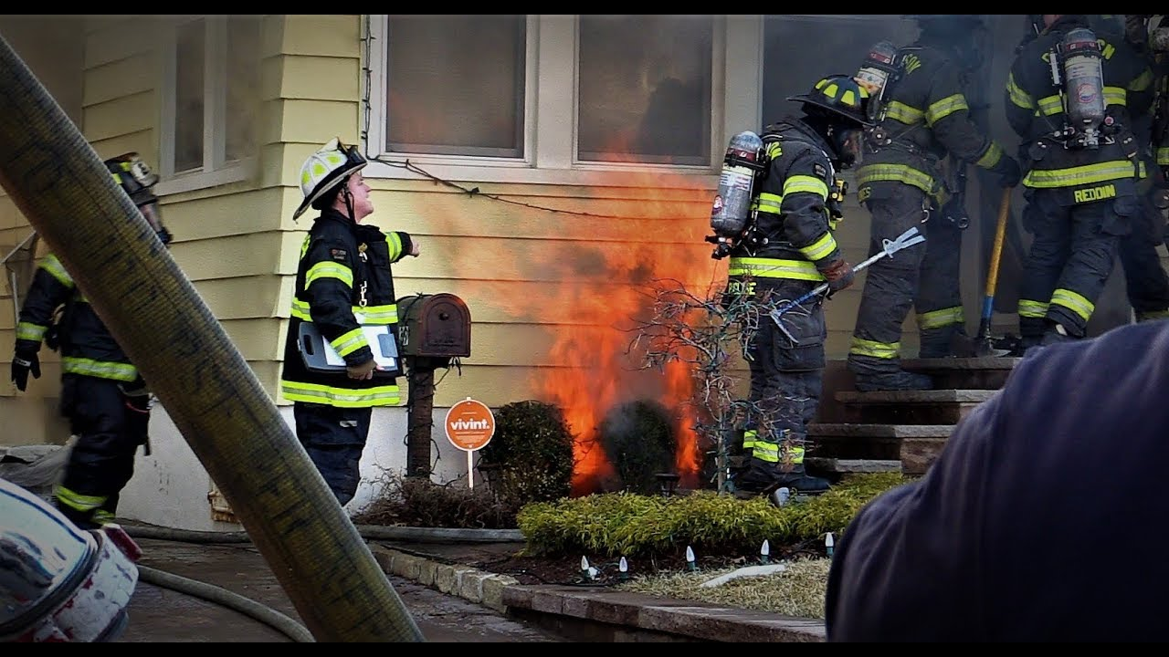 Paterson NJ Firefighters Tackle Fire in Basement - Firefighter Video ...