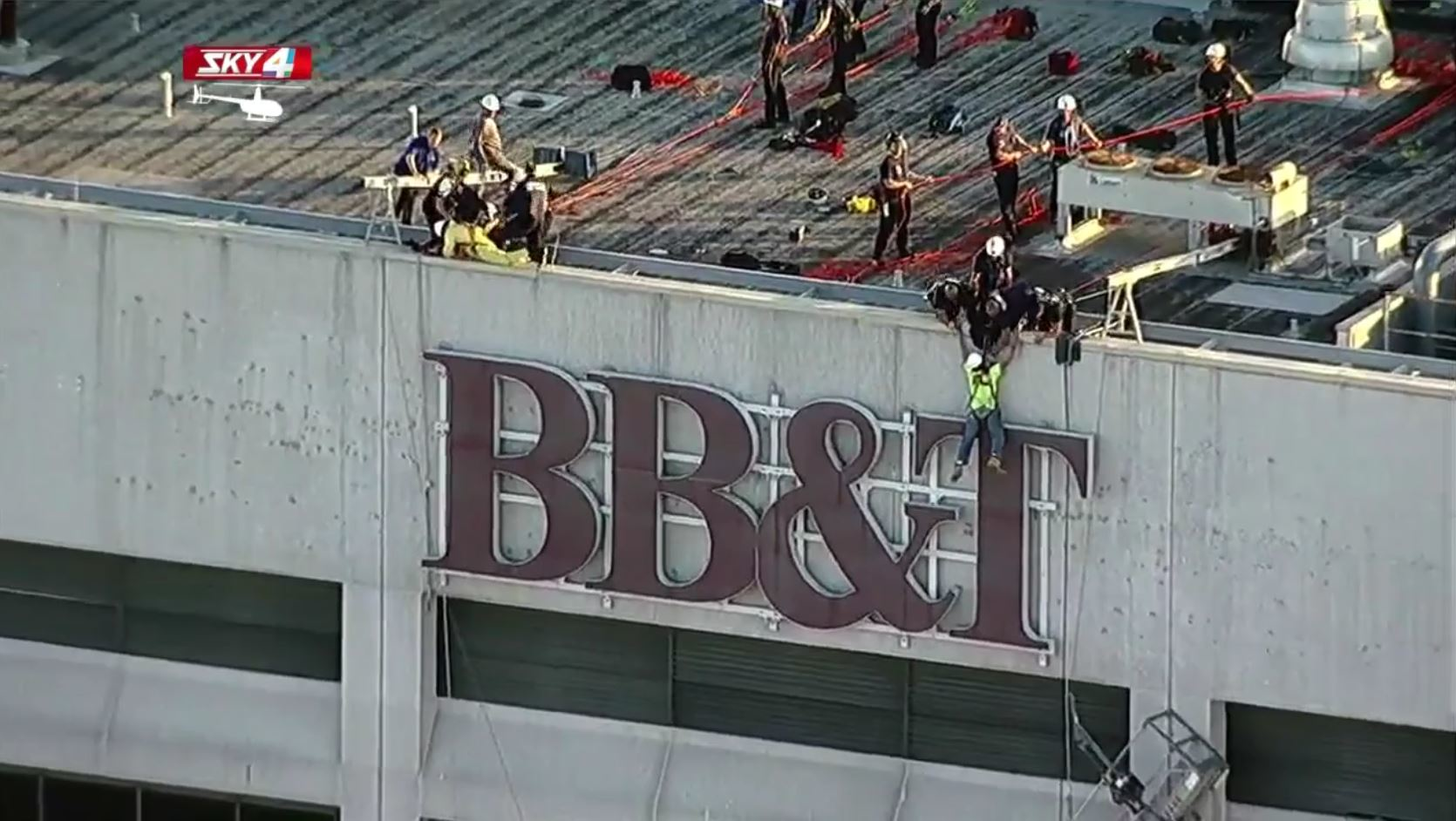 Jacksonville FL Firefighters High-Rise Rescue Scaffold - Firefighter ...