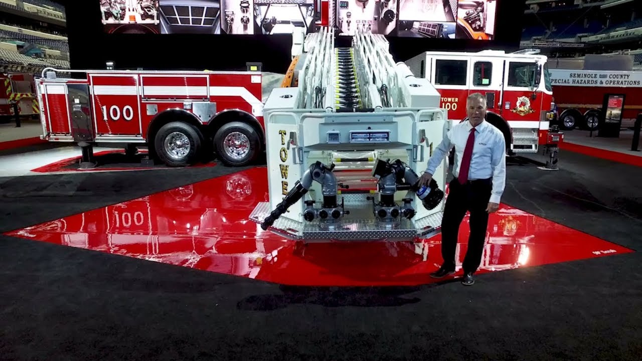 Pierce Ascendant 100-foot Heavy-Duty Aerial Tower Walk Around Tour ...