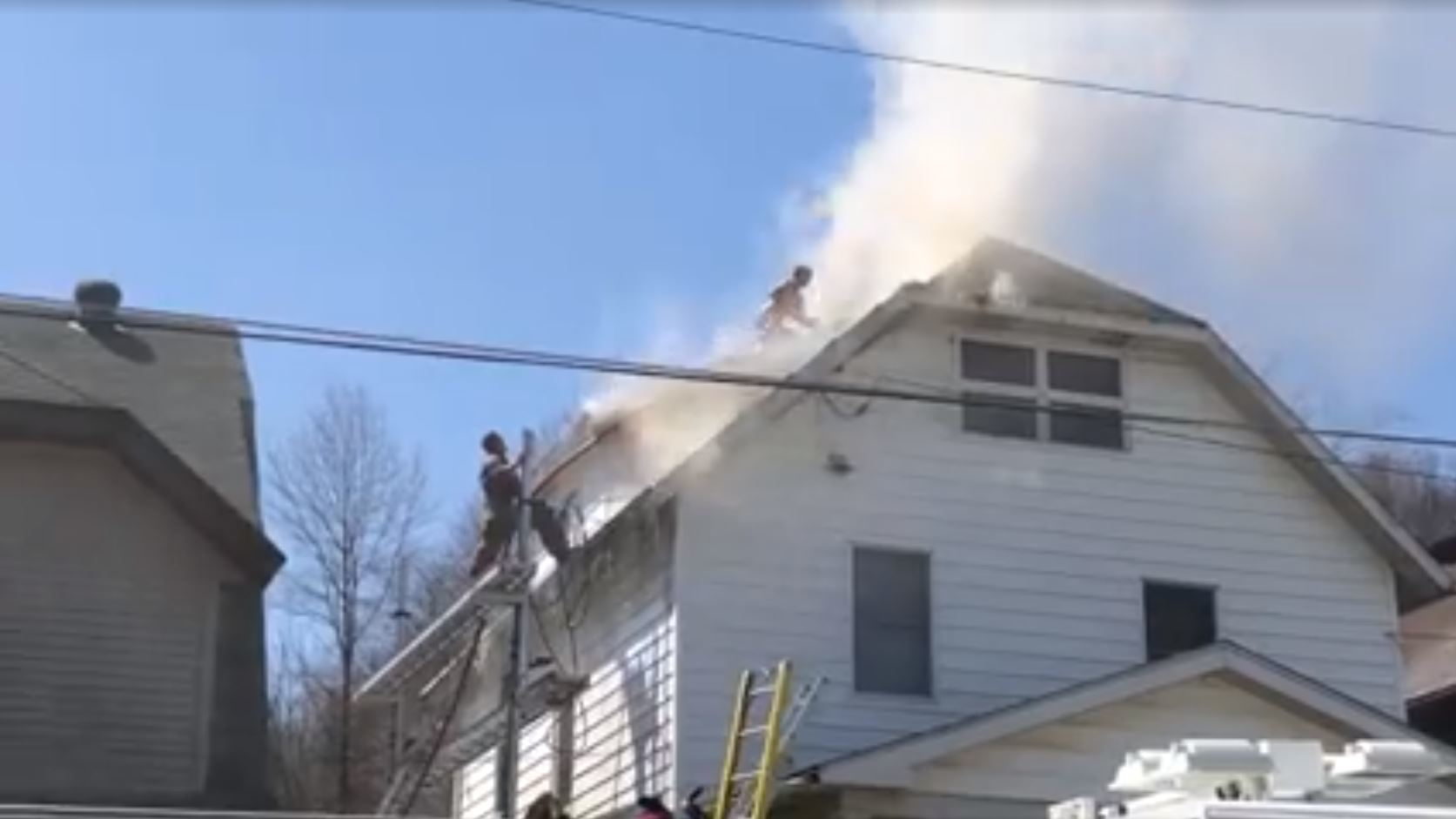 New Bethlehem PA Firefighters Roofers House Fire Raw | Firehouse