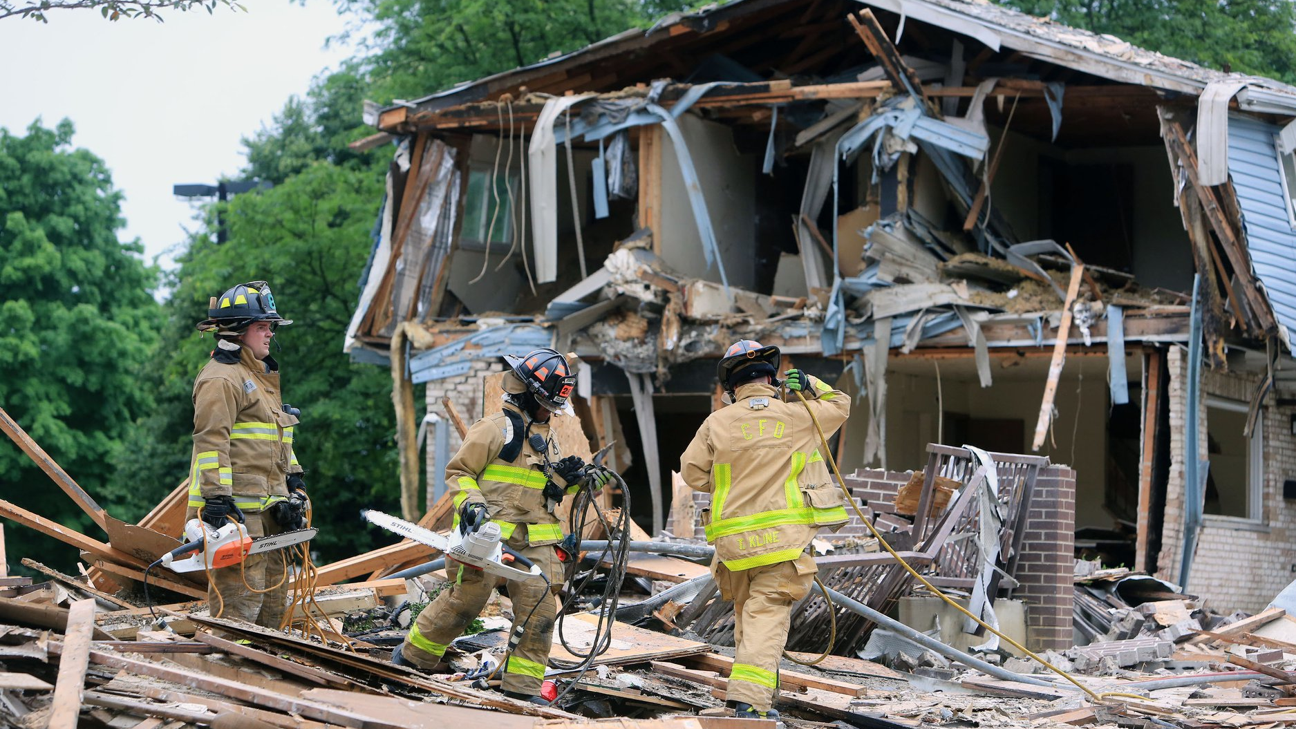 Three Hospitalized Columbus OH Duplex Home Explosion Firefighters ...