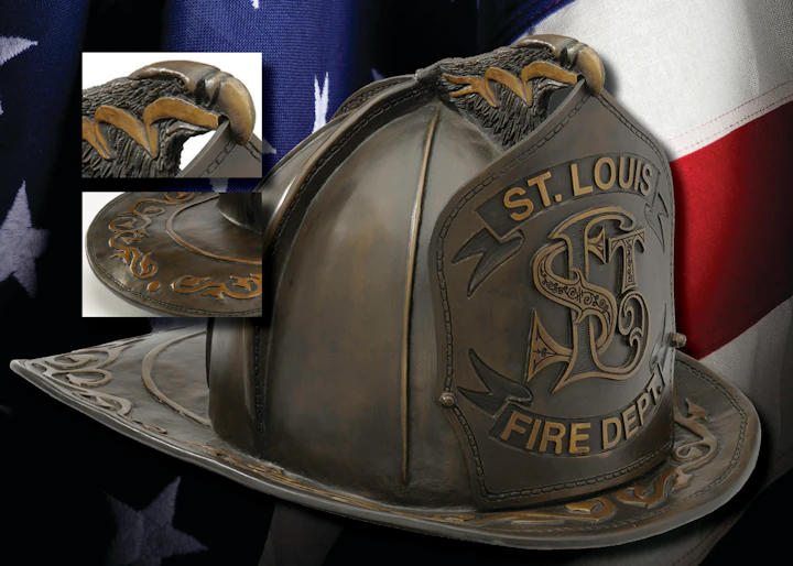 Product of the Day: Liberty Art Works -- Custom Fire Helmet Monument ...