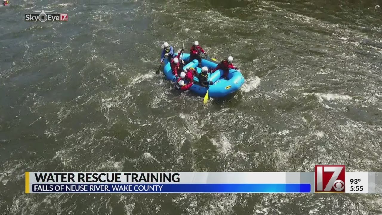 Raleigh NC Firefighters Week Long Swift Water Training Neuse River ...