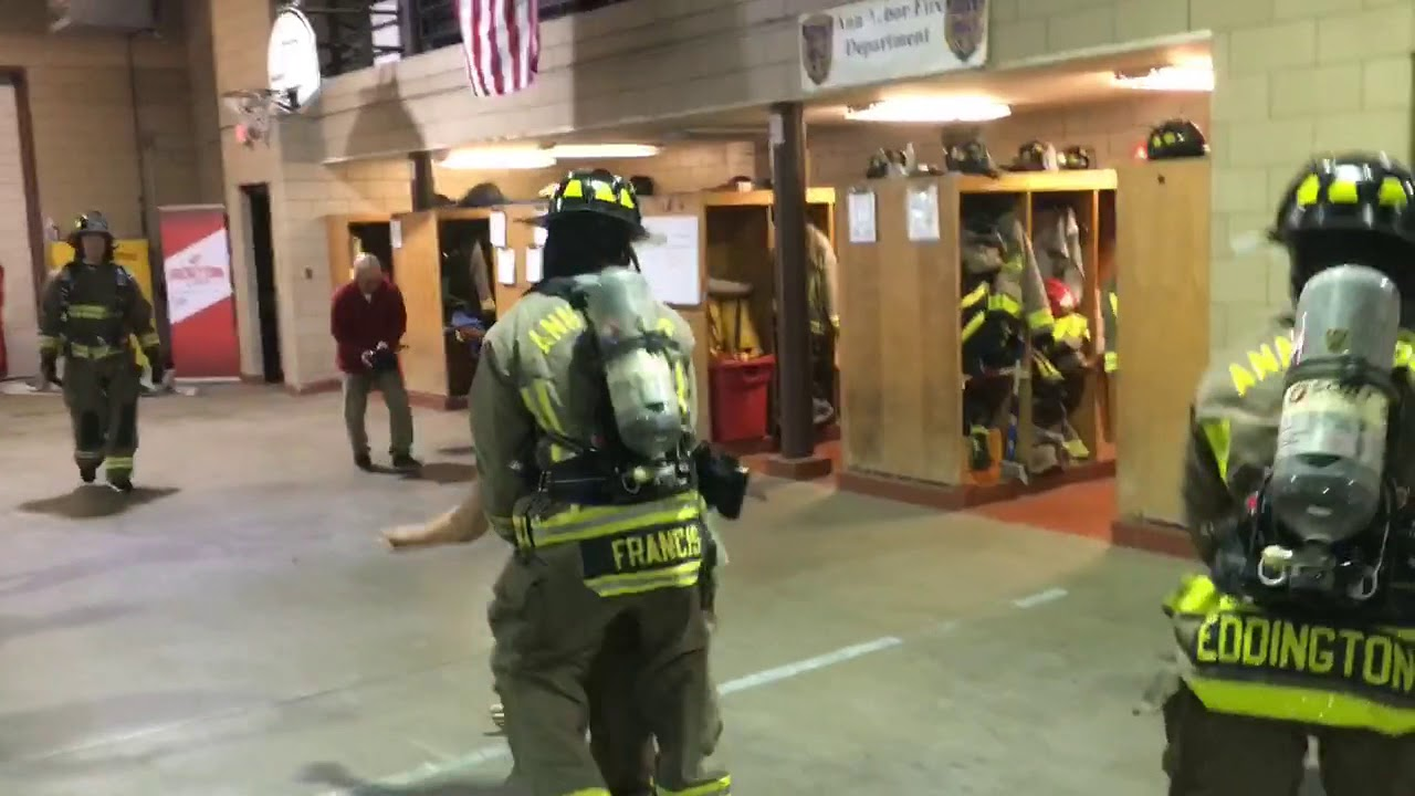 Detroit Red Wings Players Ann Arbor MI Firefighters Training ...