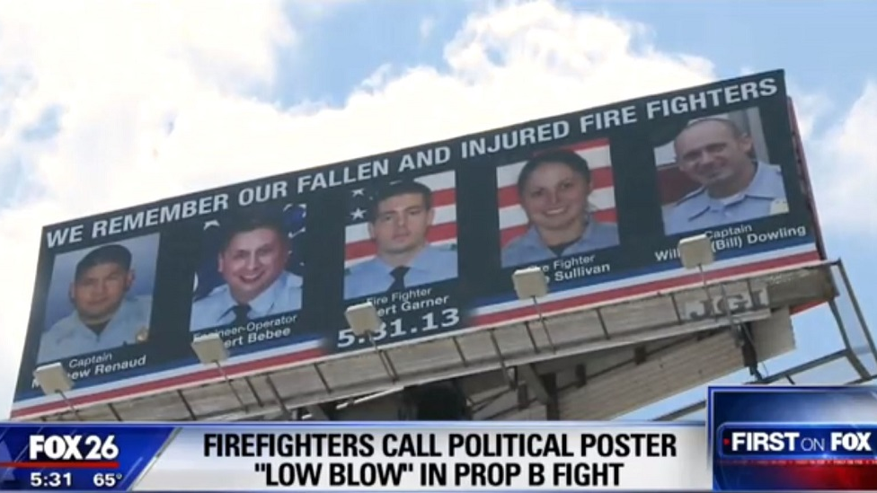 Anti Pay Parity Sign Posted At Site Of Southwest Inn Fire Houston ...