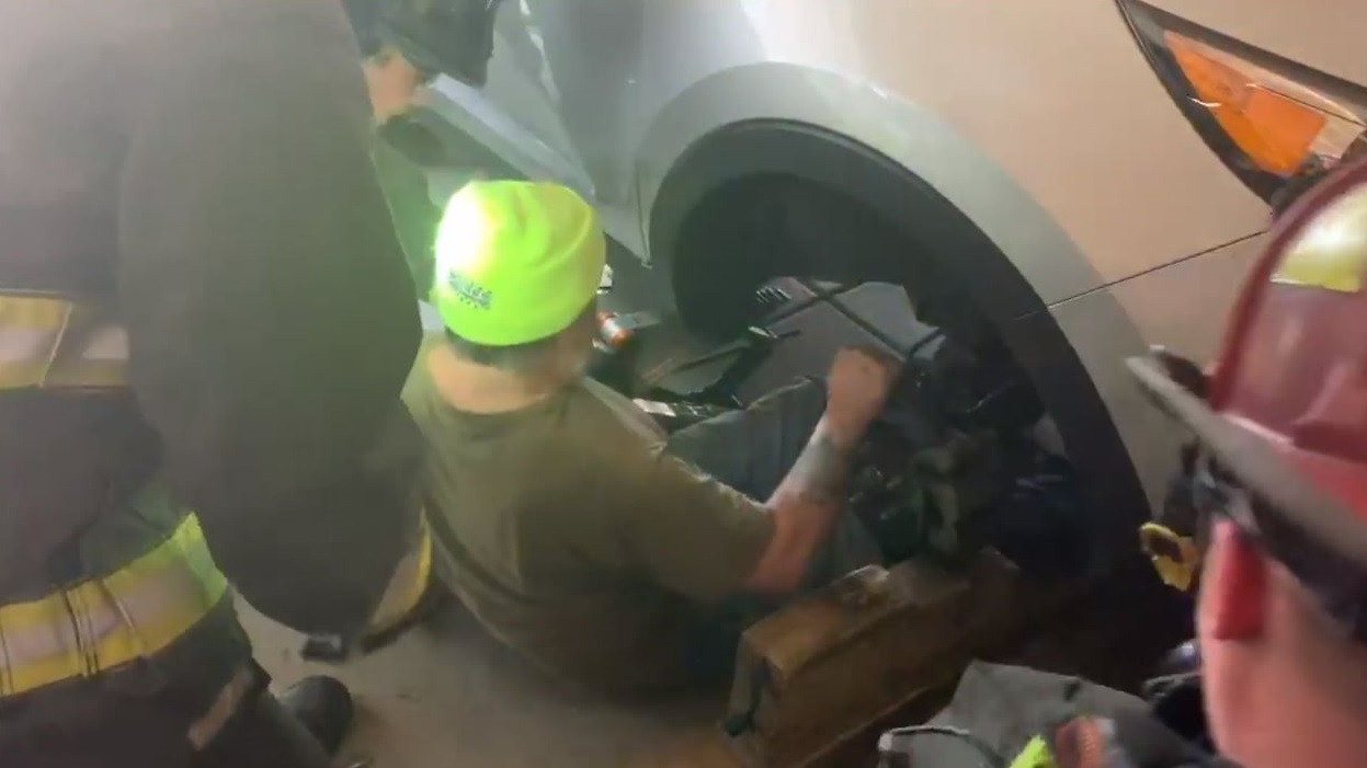Watch Wayne Township IN Firefighters Save Man Pinned under Car | Firehouse
