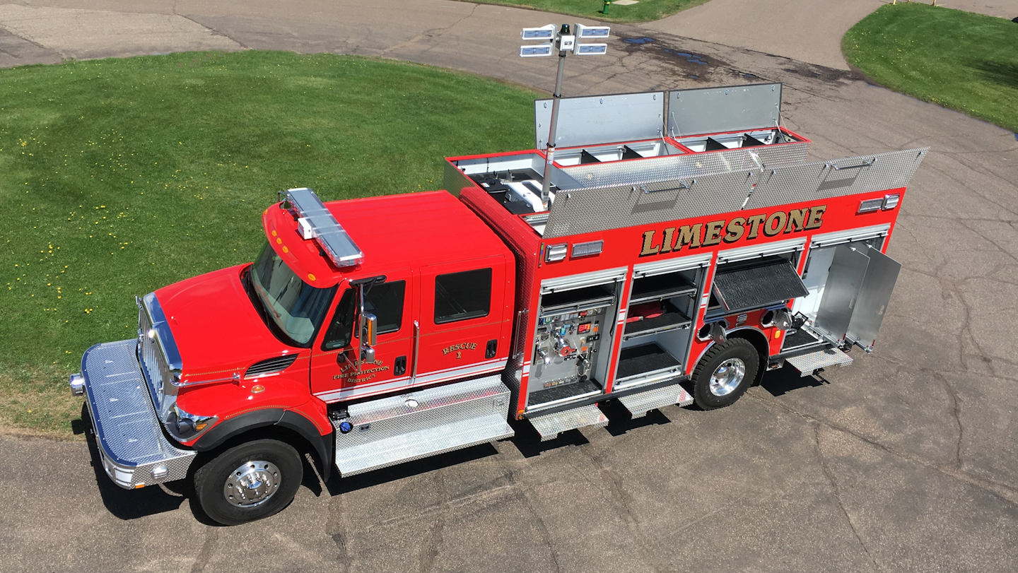 Fire Truck Firefighter Rescue Rig Tool Compartments Design Access ...