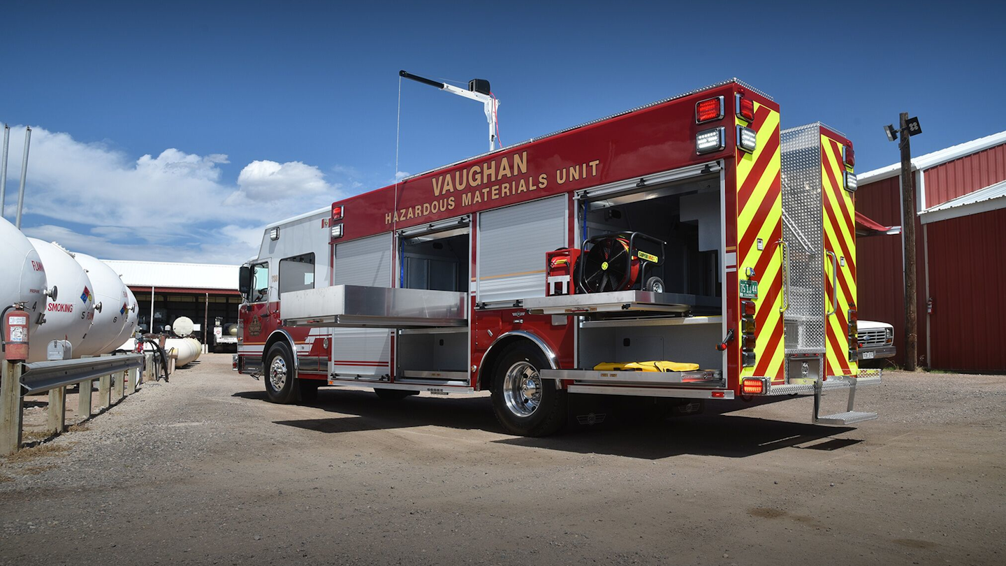 Fire Truck Firefighter Rescue Rig Tool Compartments Design Access ...