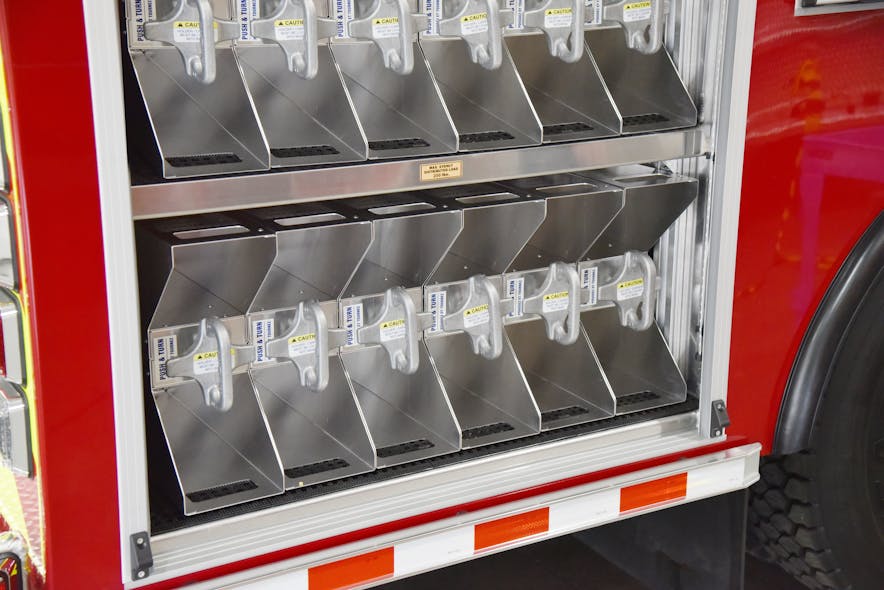 Fire Truck Firefighter Rescue Rig Tool Compartments Design Access ...