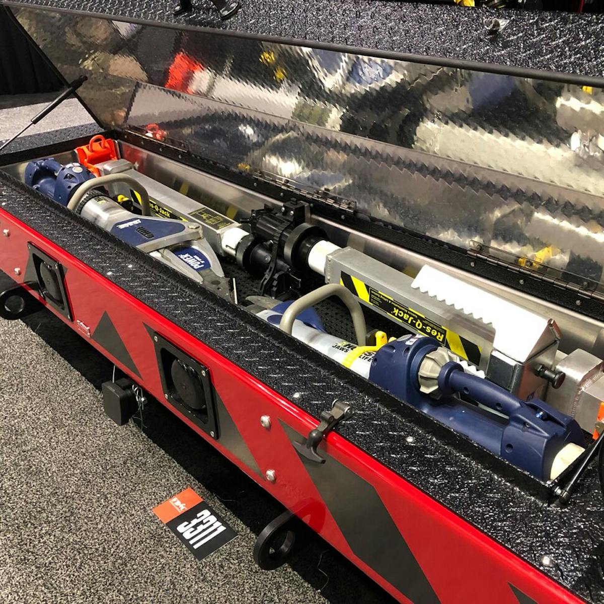 Fire Truck Firefighter Rescue Rig Tool Compartments Design Access ...