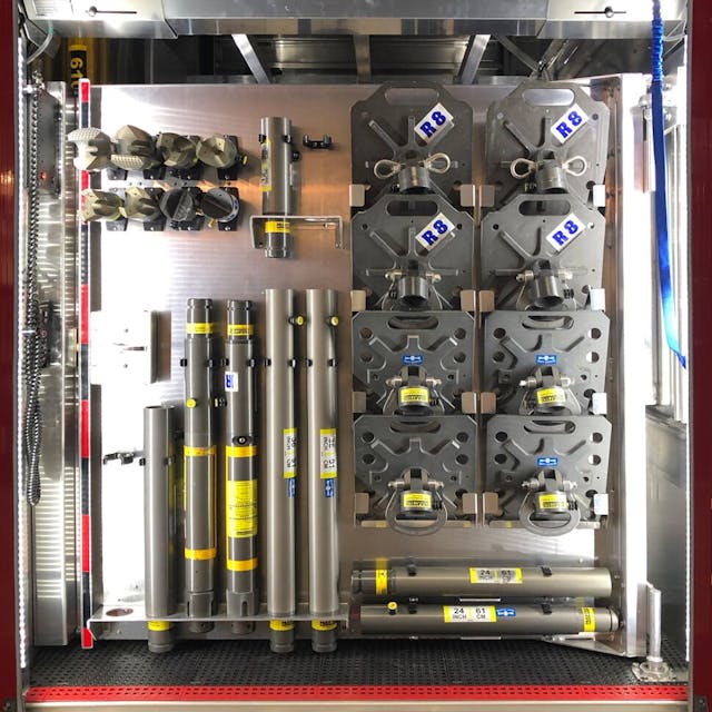 Fire Truck Firefighter Rescue Rig Tool Compartments Design Access ...