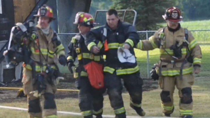 Clark County OH Firefighter Collapses from Heat at Garage Fire | Firehouse