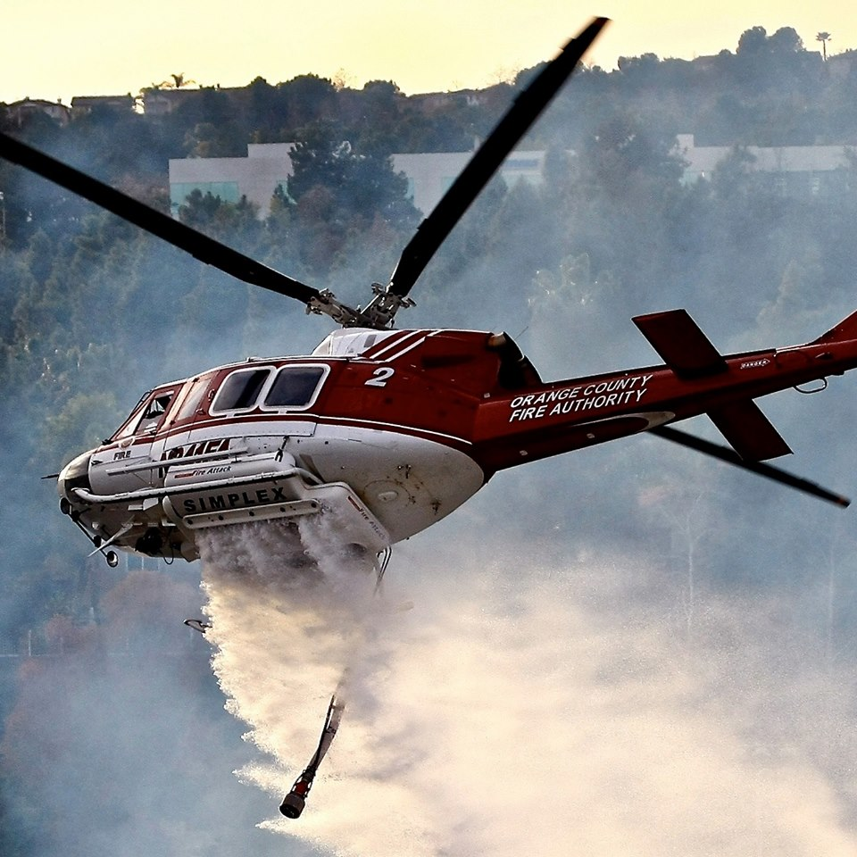 Special Choppers to Let Orange County CA Crews Fight Wildfires at Night ...