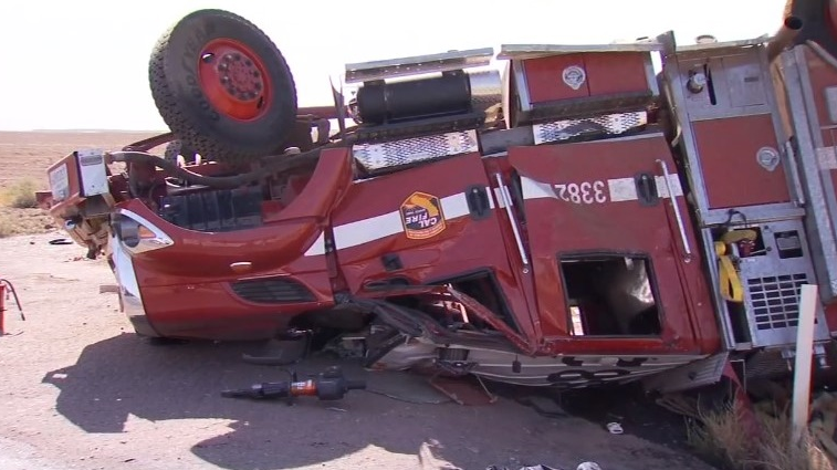 Highway Patrol Investigating CAL Fire Apparatus Crash Firefighters ...