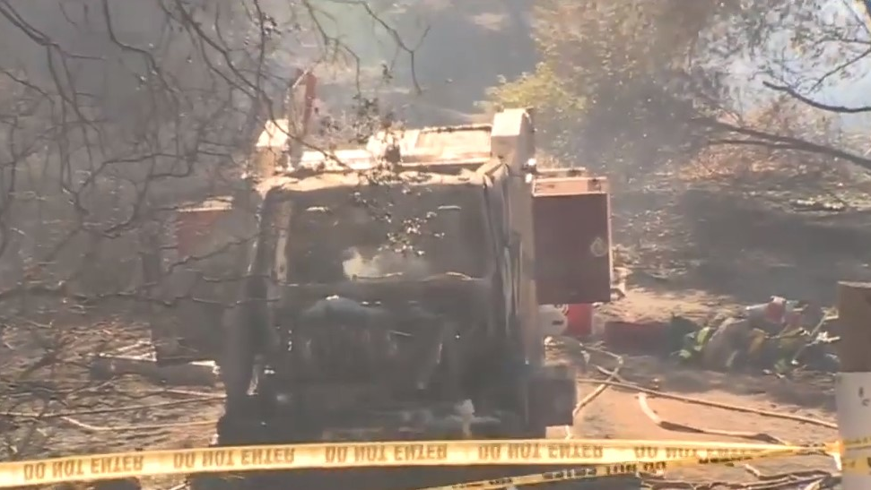 Garden Valley CA Firefighters Trapped in Apparatus as Wildfire Burned ...